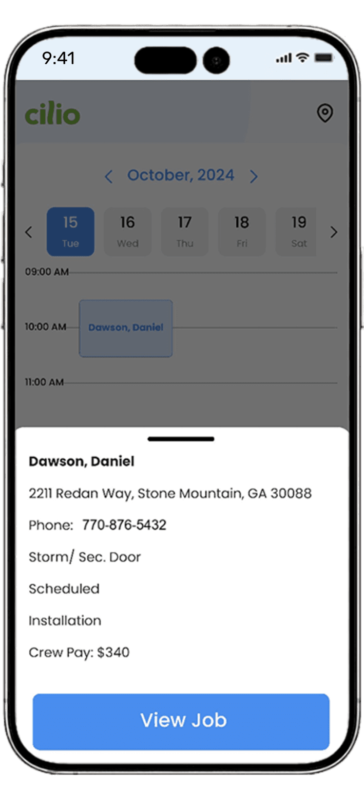 Contractor Mobile App - Cilio