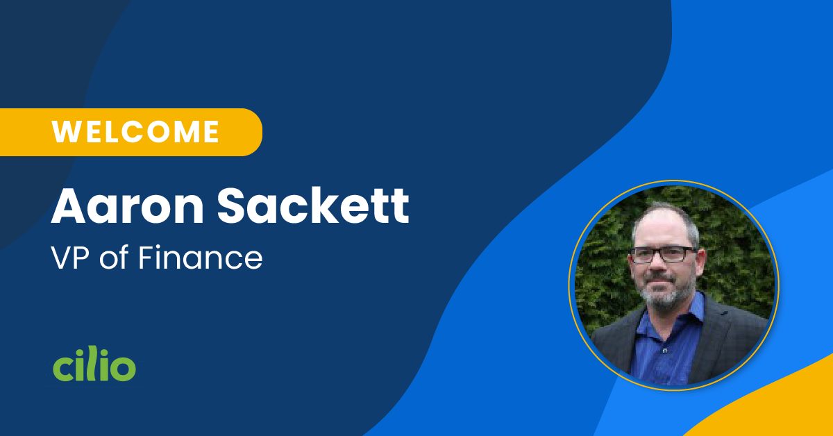 Aaron Sackett Joins Cilio Technologies as VP of Finance